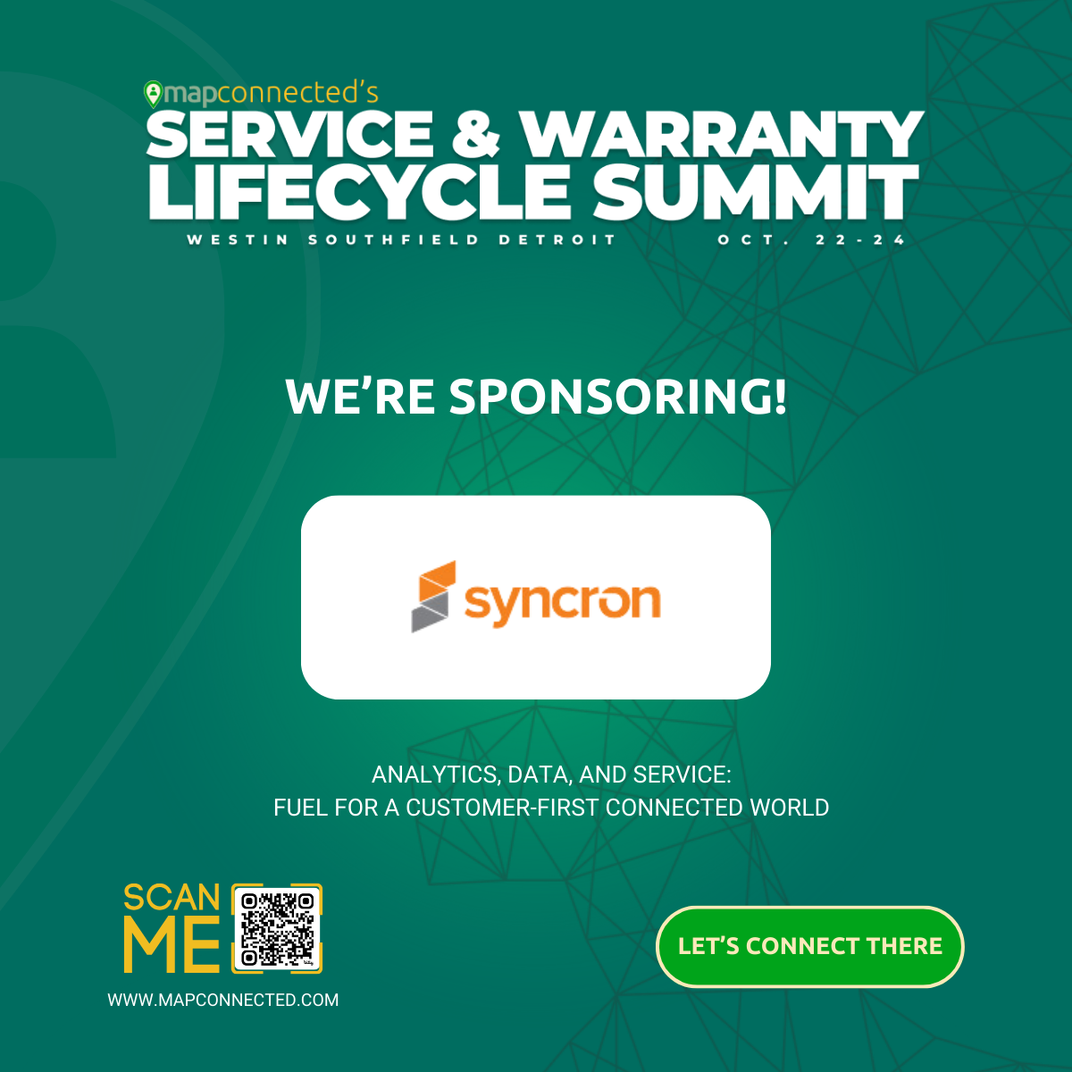 We’re Sponsoring! SYNCRON – MAPconnected 2024 – MAPconnected
