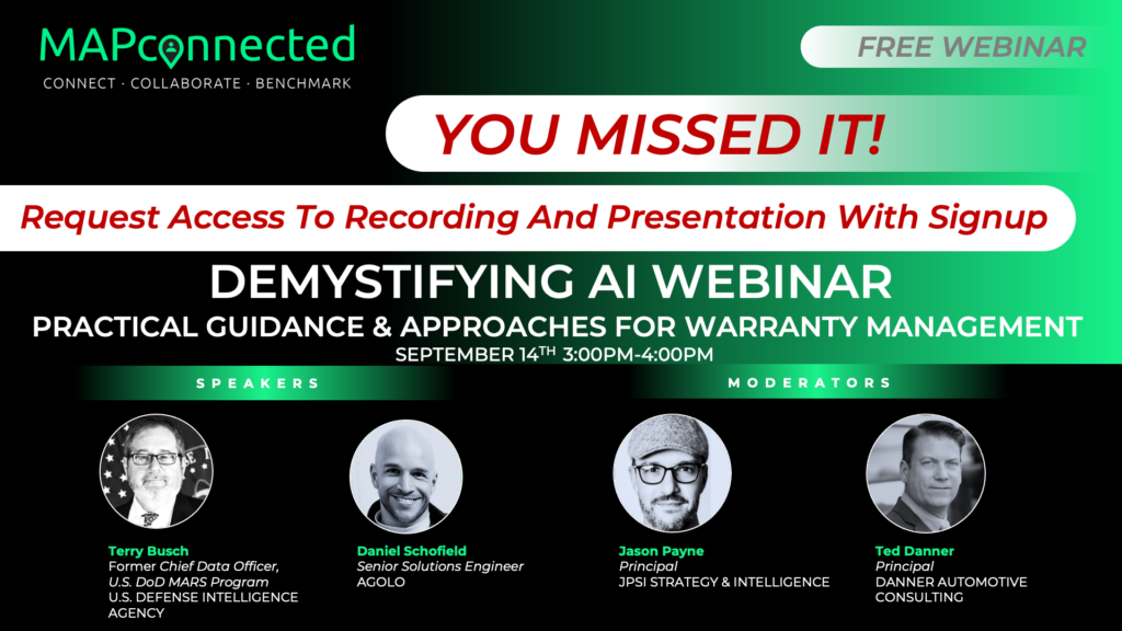 YOU MISSED IT! Demystifying AI Webinar: Request Access To Recording And Presentation - MAPconnected