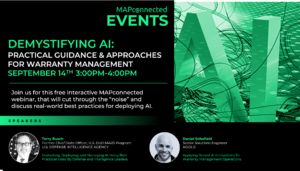 Demystifying AI: Practical Guidance & Approaches For Warranty Management – MAPconnected